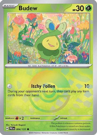 Budew (Poke Ball Pattern) 4 - SV Prismatic Evolutions Holofoil – Poke Plug