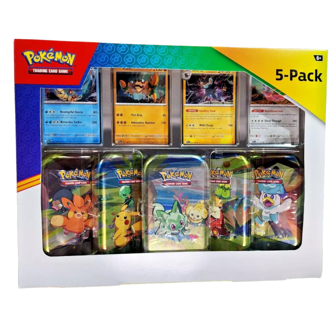 Pokemon Scarlet & Violet Series 5 Pack Mini Tins – Poke Plug